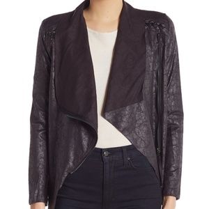 Vigoss | Jackets & Coats | Vigoss Jeans Braided Faux Suede Drape Jacket Coat | Poshmark